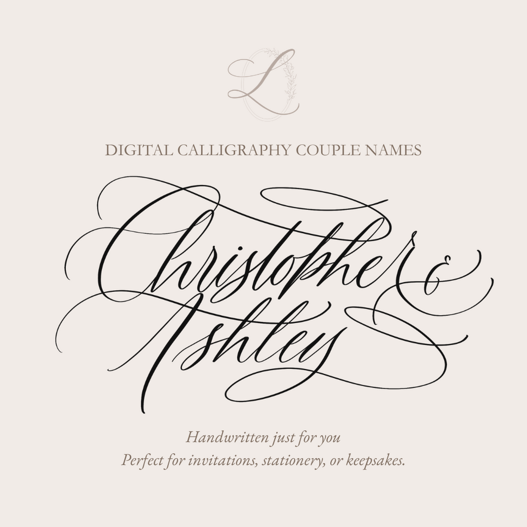 Letterally | Wedding & Event Calligraphy Personalisation & Stationery
